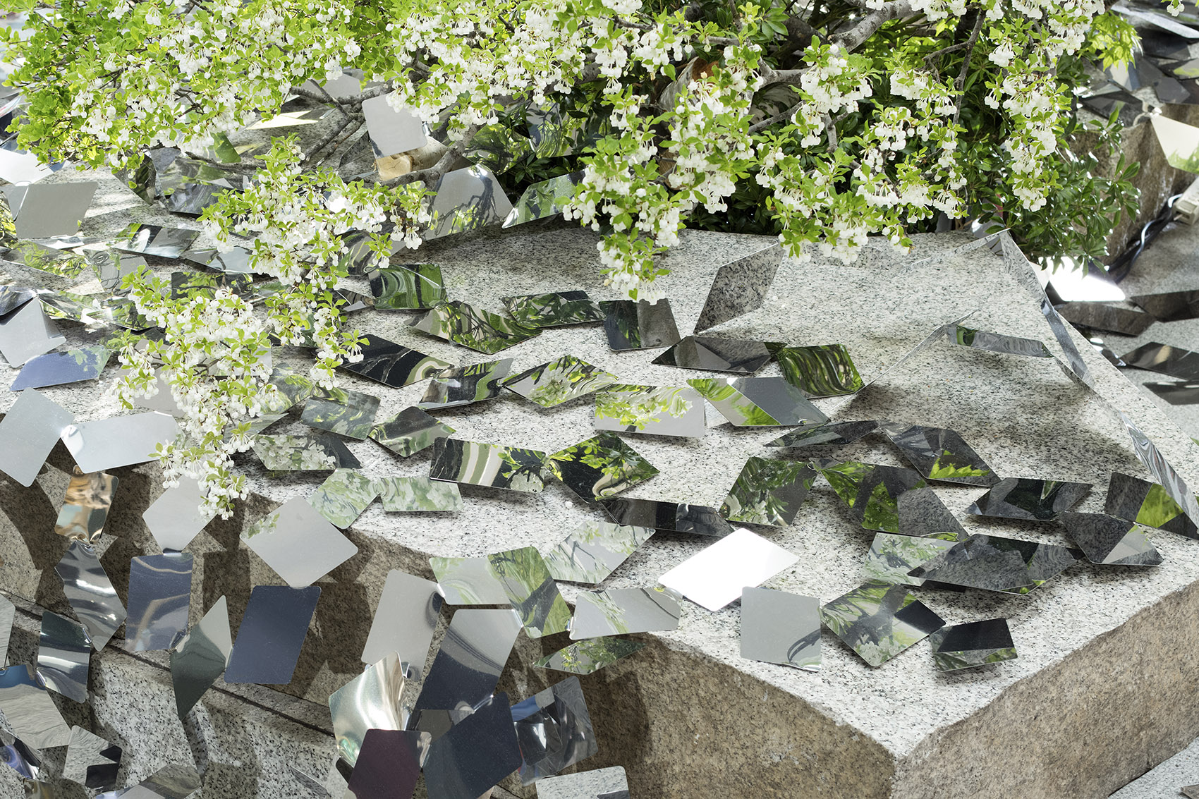 Kaleidoscopic Ivy, Installation of “ivy of mirrors” for Japanese flower ...