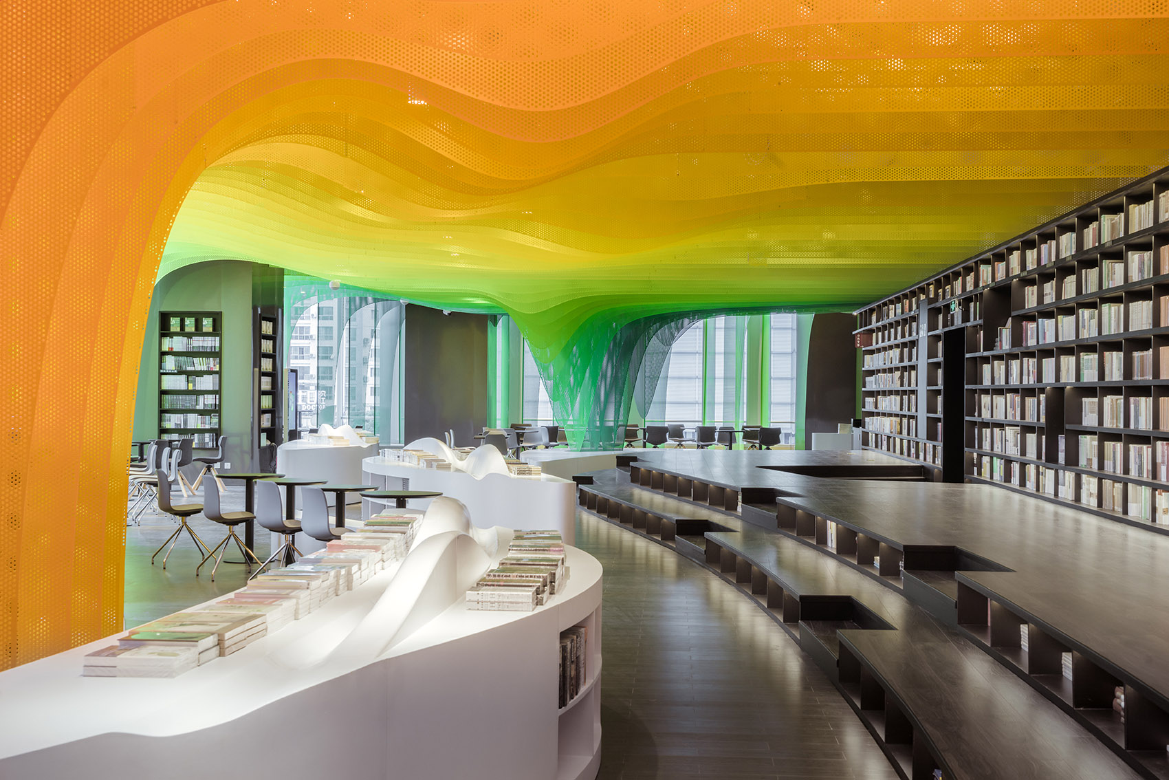 Metal Rainbow: Zhongshu Bookstore in Suzhou, China by Yuting-Wutopia ...