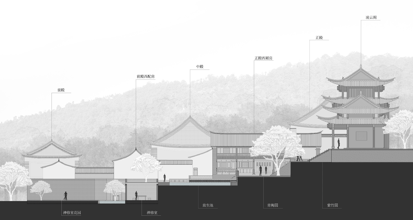 An Introduction to the Xiushan Temple Environmental By QAD - 谷德设计网