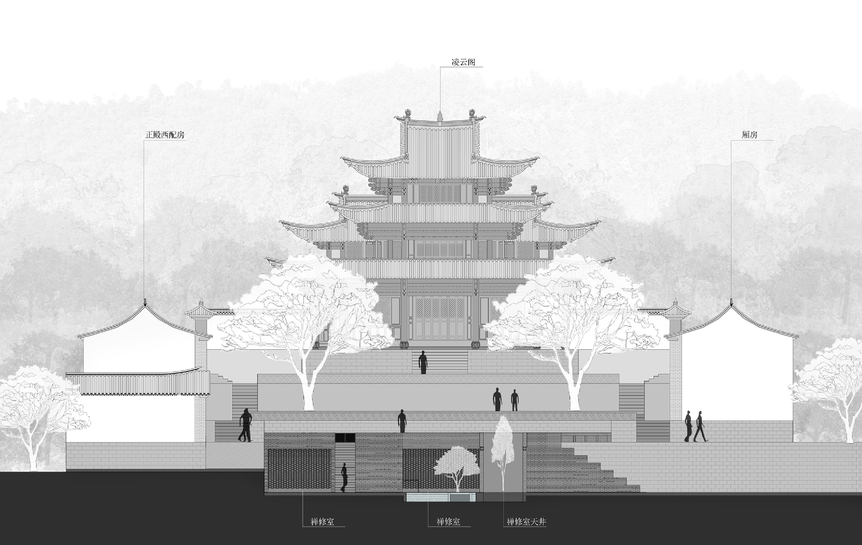 An Introduction to the Xiushan Temple Environmental By QAD - 谷德设计网