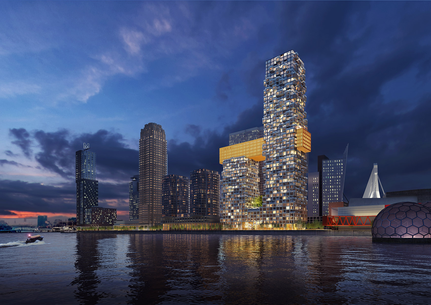 MVRDV wins the competition for The Sax, A New 51 Floor Mixed-use Tower ...