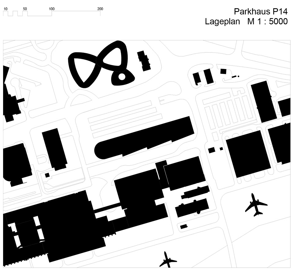 Stuttgart Airport Bus Terminal with Parking Garage P14 By wulf ...