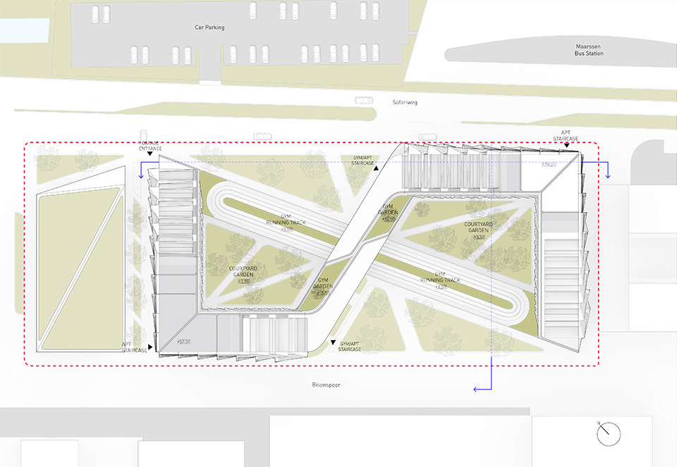Looping Towers, Utrecht, Netherlands by Peter Pichler Architecture - 谷德设计网