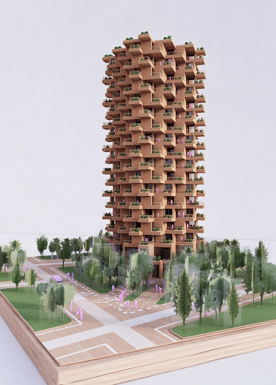 ‘Tree Tower Toronto’, Canada by Penda - 谷德设计网