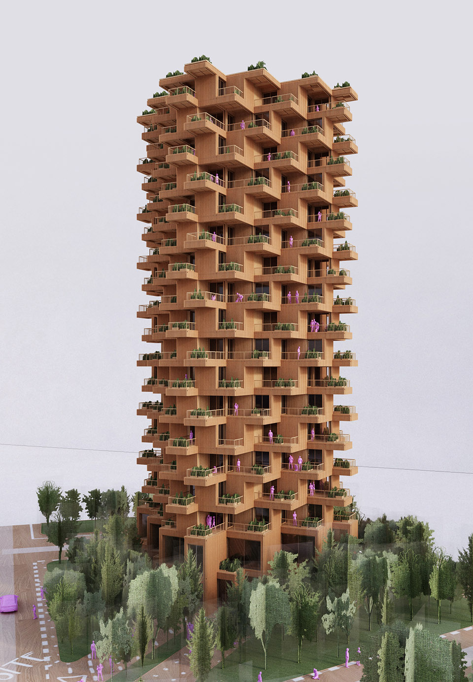 ‘Tree Tower Toronto’, Canada by Penda - 谷德设计网