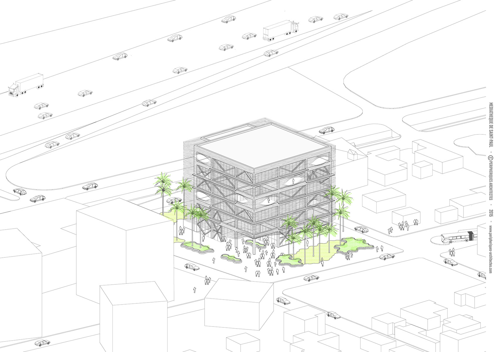 MEDIA LIBRARY ST PAUL By PERIPHERIQUES Architects - 谷德设计网