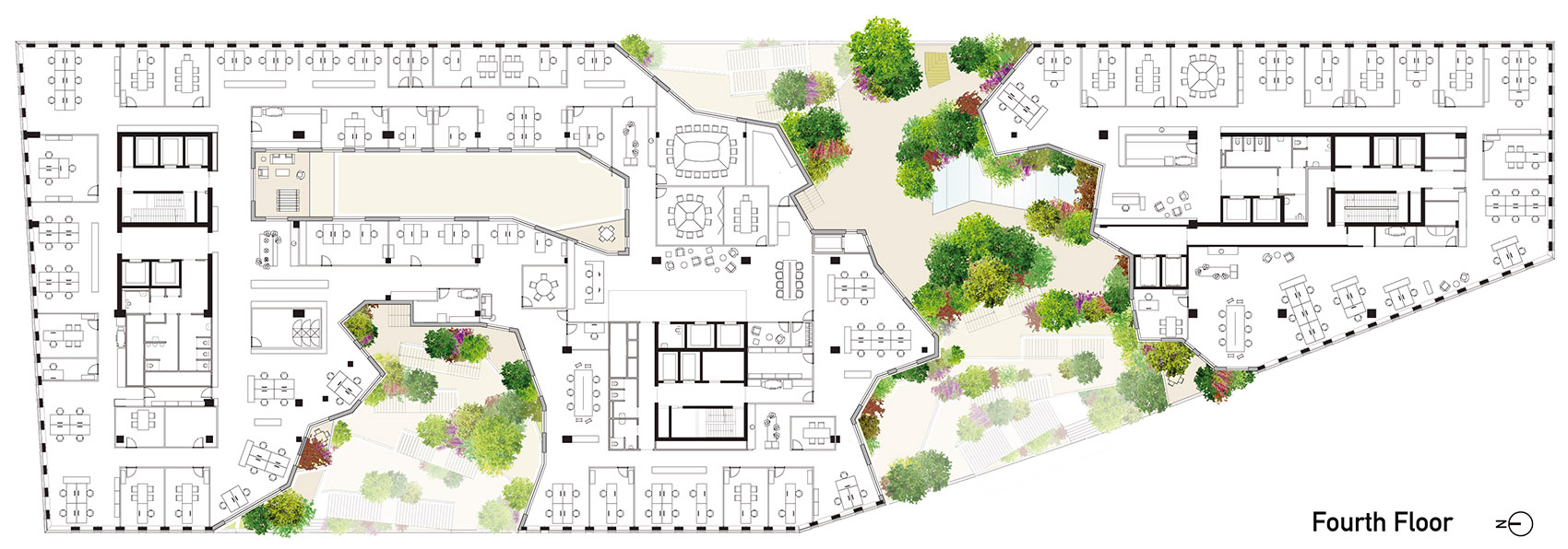 Ground breaking for Valley at Amsterdam’s CBD Zuidas by MVRDV - 谷德设计网