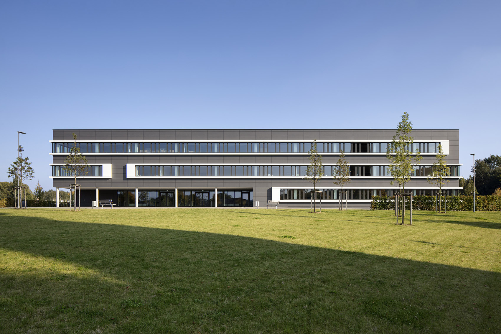 The school building of the Cultural and Educational Center in Alsdorf ...