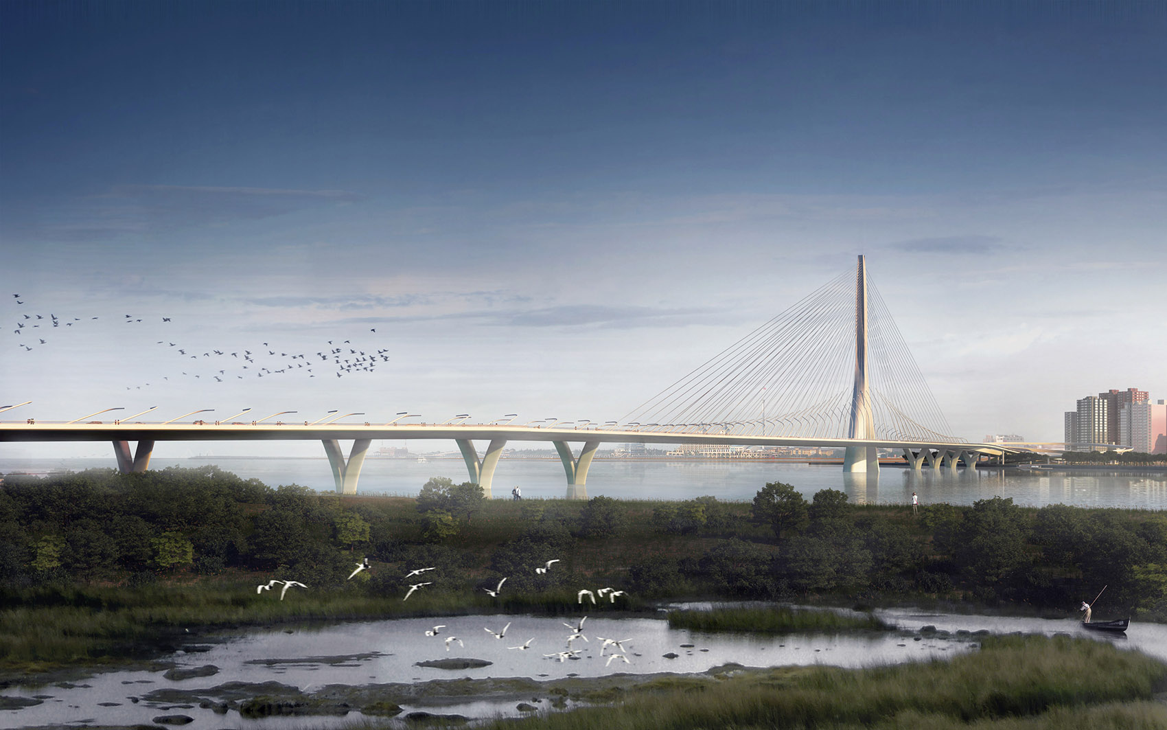 Danjiang Bridge by Zaha Hadid Architects - 谷德设计网