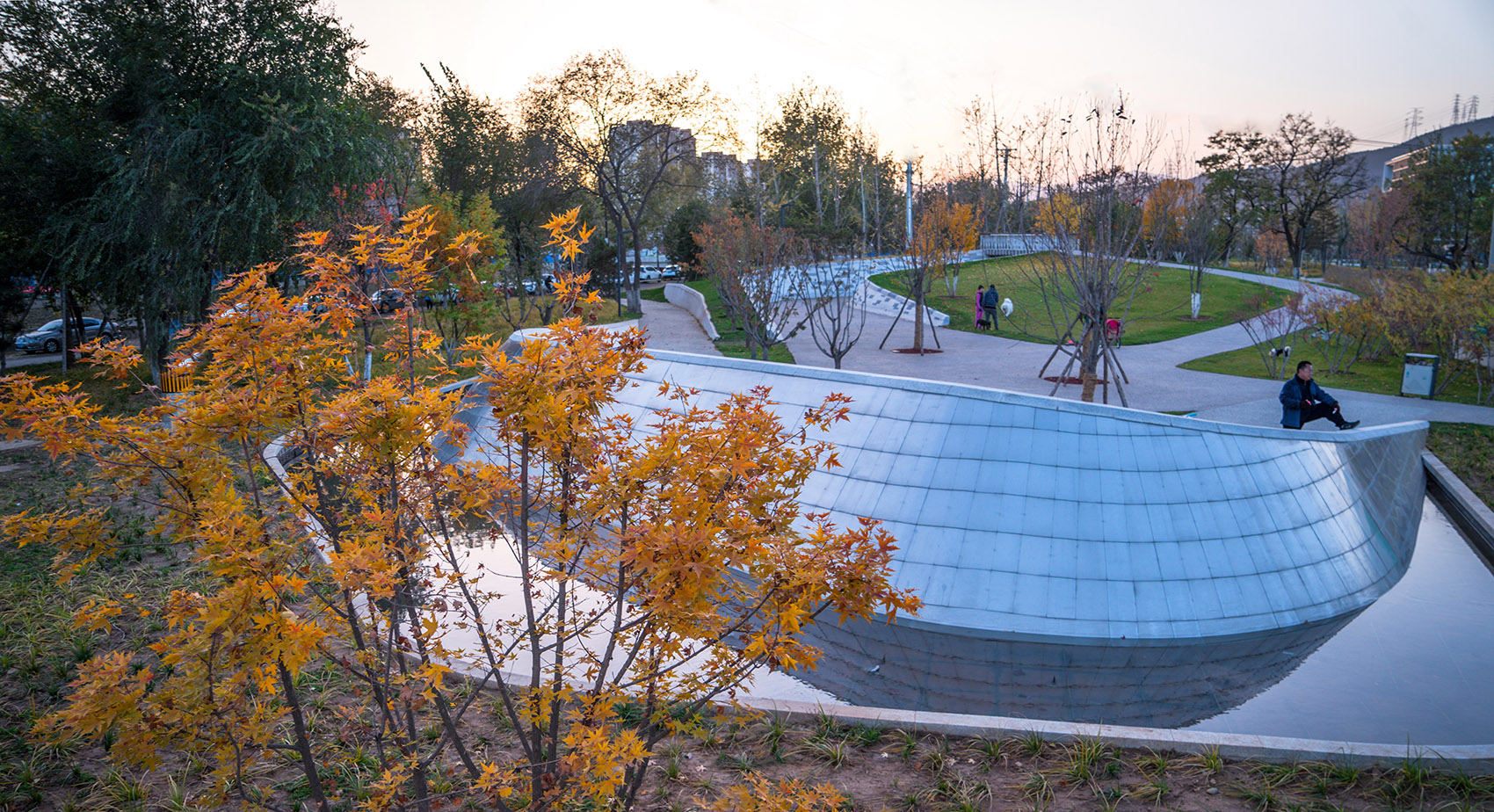 Core Green Space in Beijing Insurance Industrial Park, China, by ...