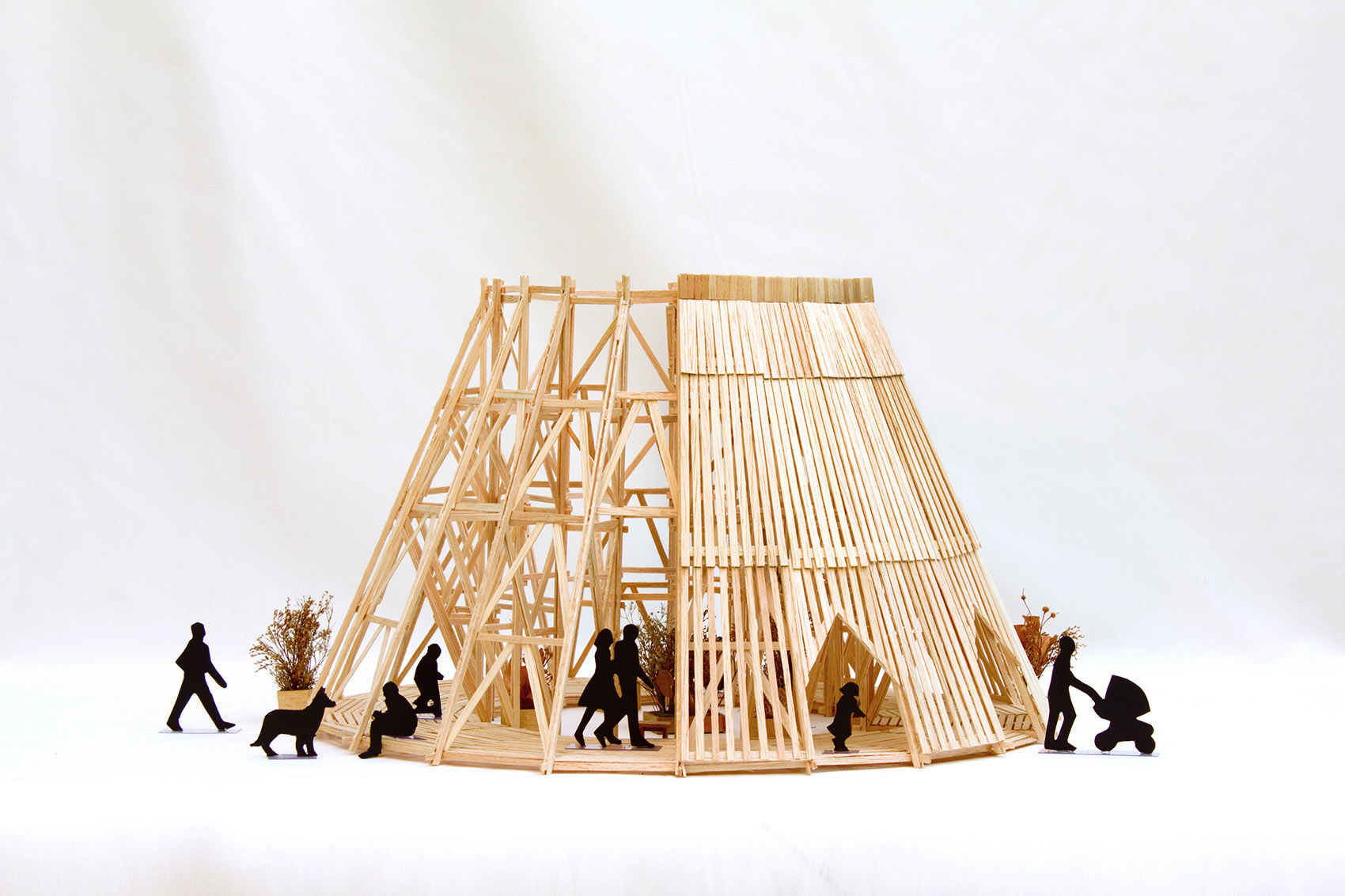The temporary pavilion design by República Portátil - 谷德设计网