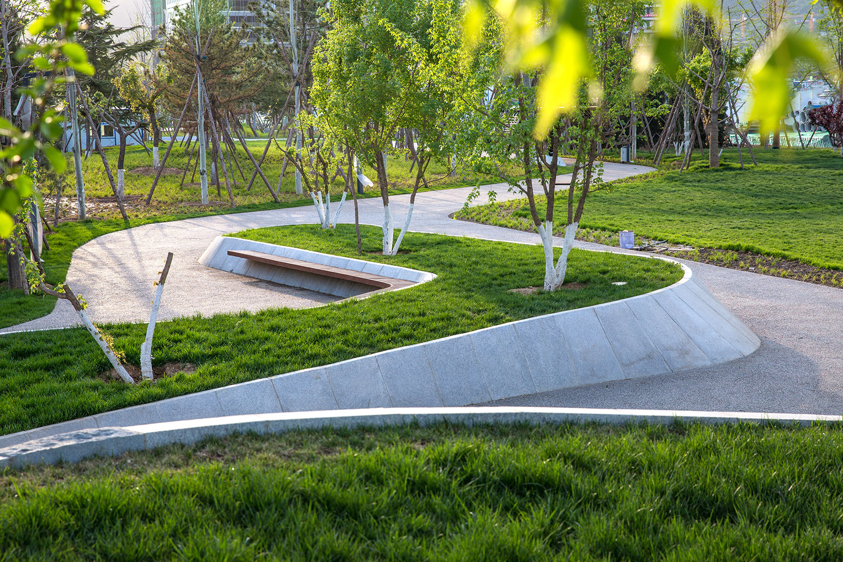 Core Green Space in Beijing Insurance Industrial Park, China, by ...