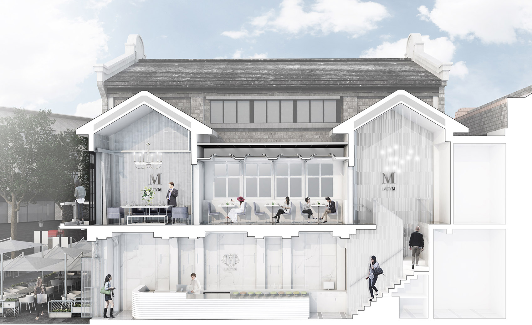LADY M FLAGSHIP – XINTIANDI SHANGHAI by SLT - 谷德设计网