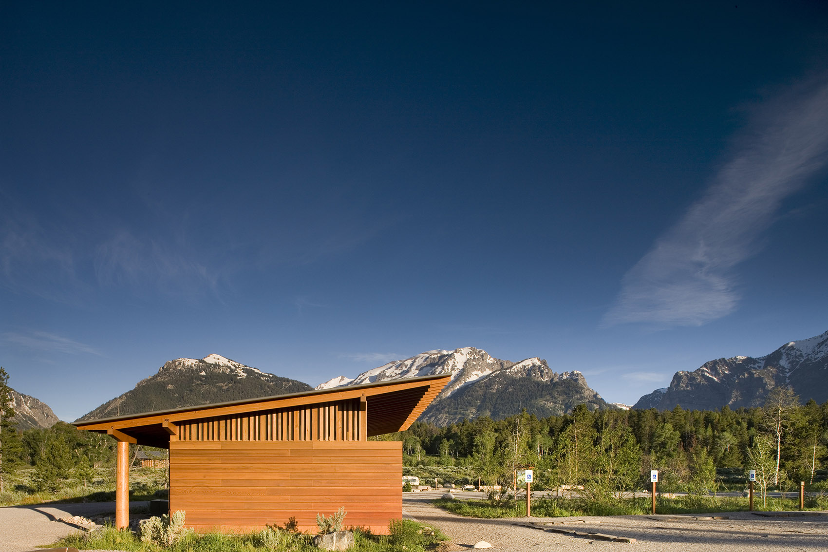 Laurance S. Rockefeller Preserve interpretive center by Carney ...
