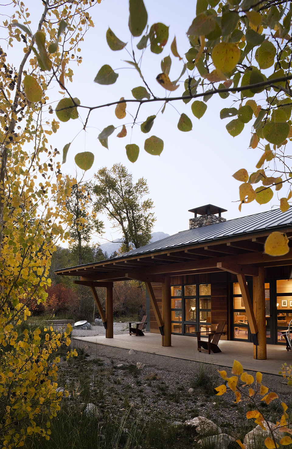 Laurance S. Rockefeller Preserve interpretive center by Carney ...