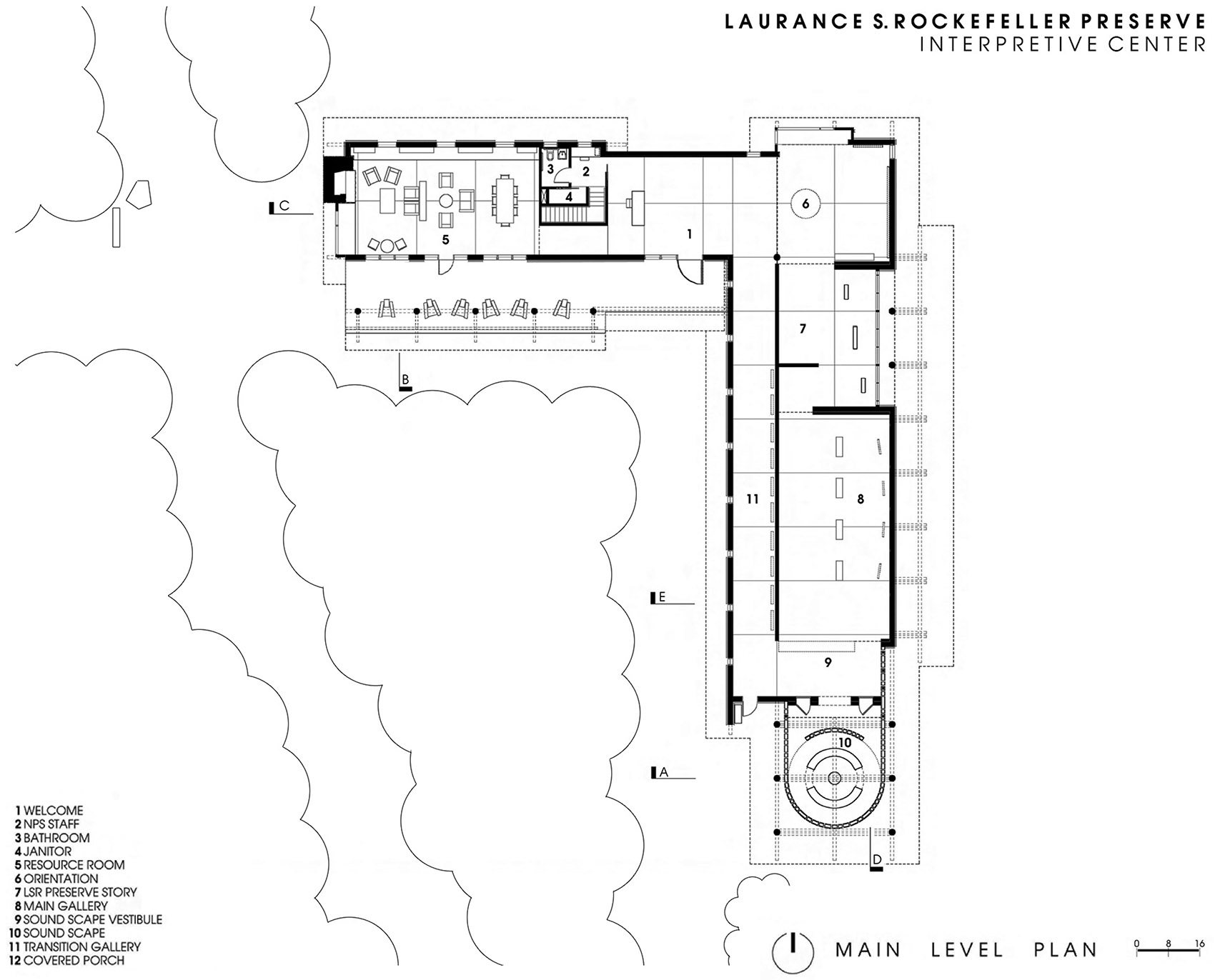 Laurance S. Rockefeller Preserve interpretive center by Carney ...