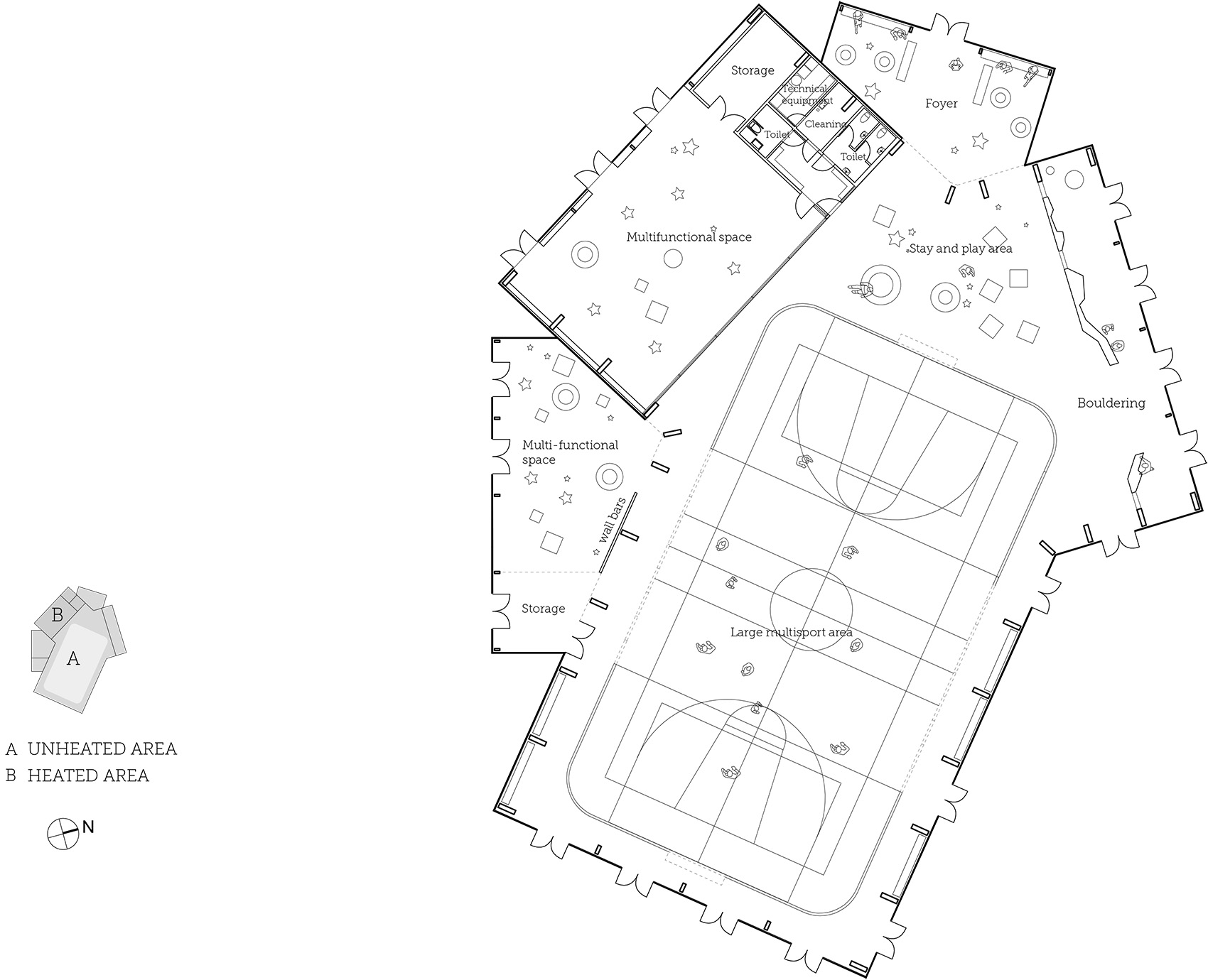 Multi-purpose sports facility in Ørestad City by NORD Architects - 谷德设计网