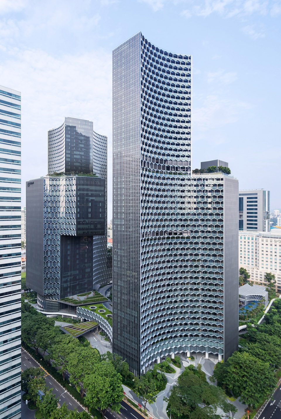 DUO Twin Towers, Singapore by Büro Ole Scheeren - 谷德设计网