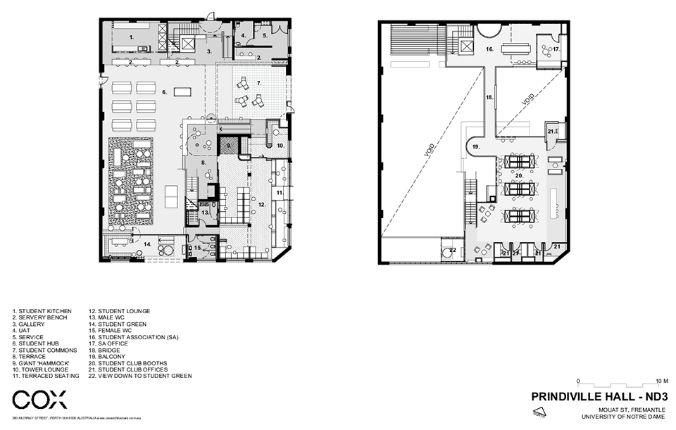 Student Hub at Notre Dame by Cox Architecture - 谷德设计网