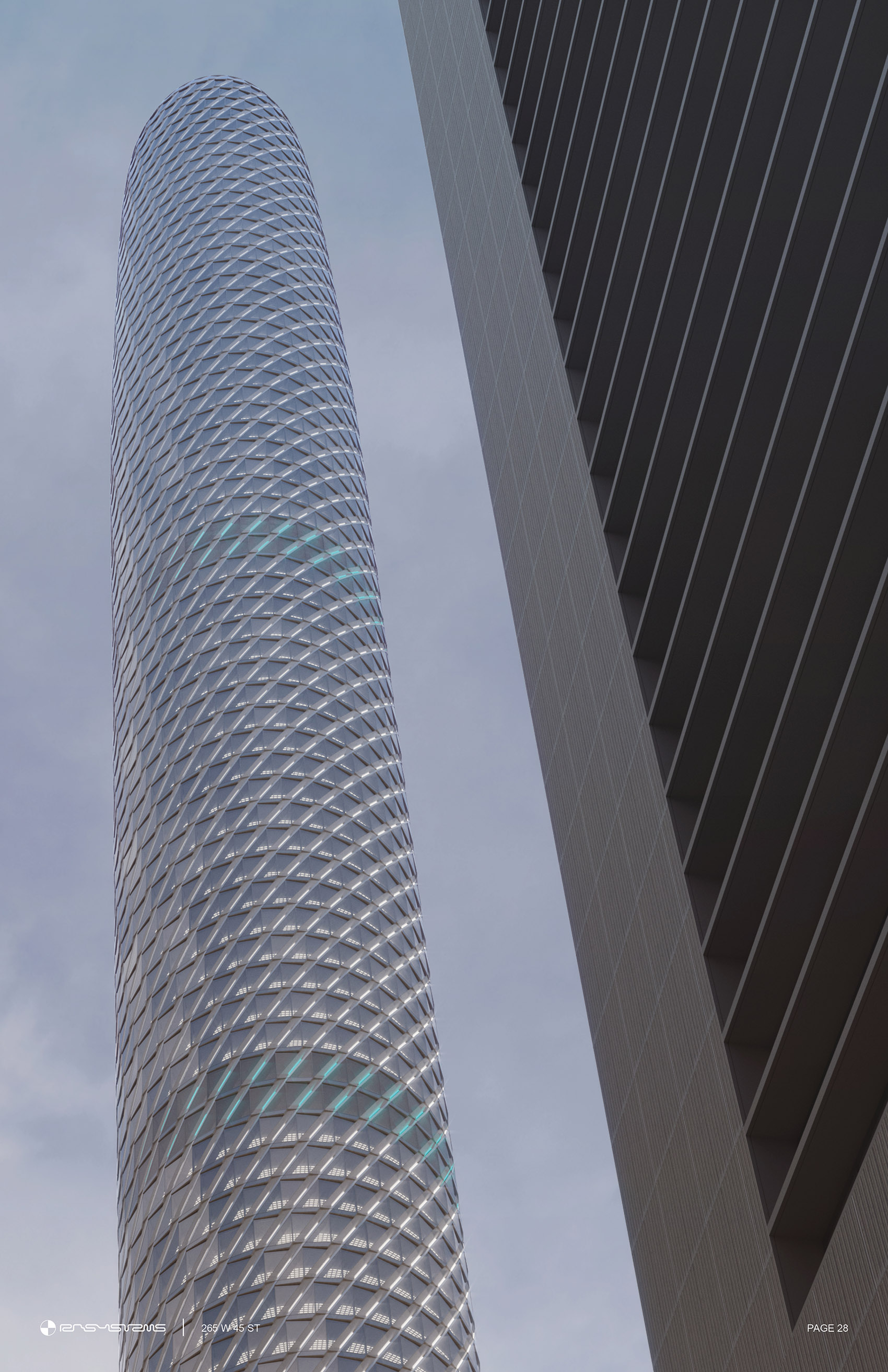 265 W 45th ST Super-Slender Office Tower by RB Systems - 谷德设计网