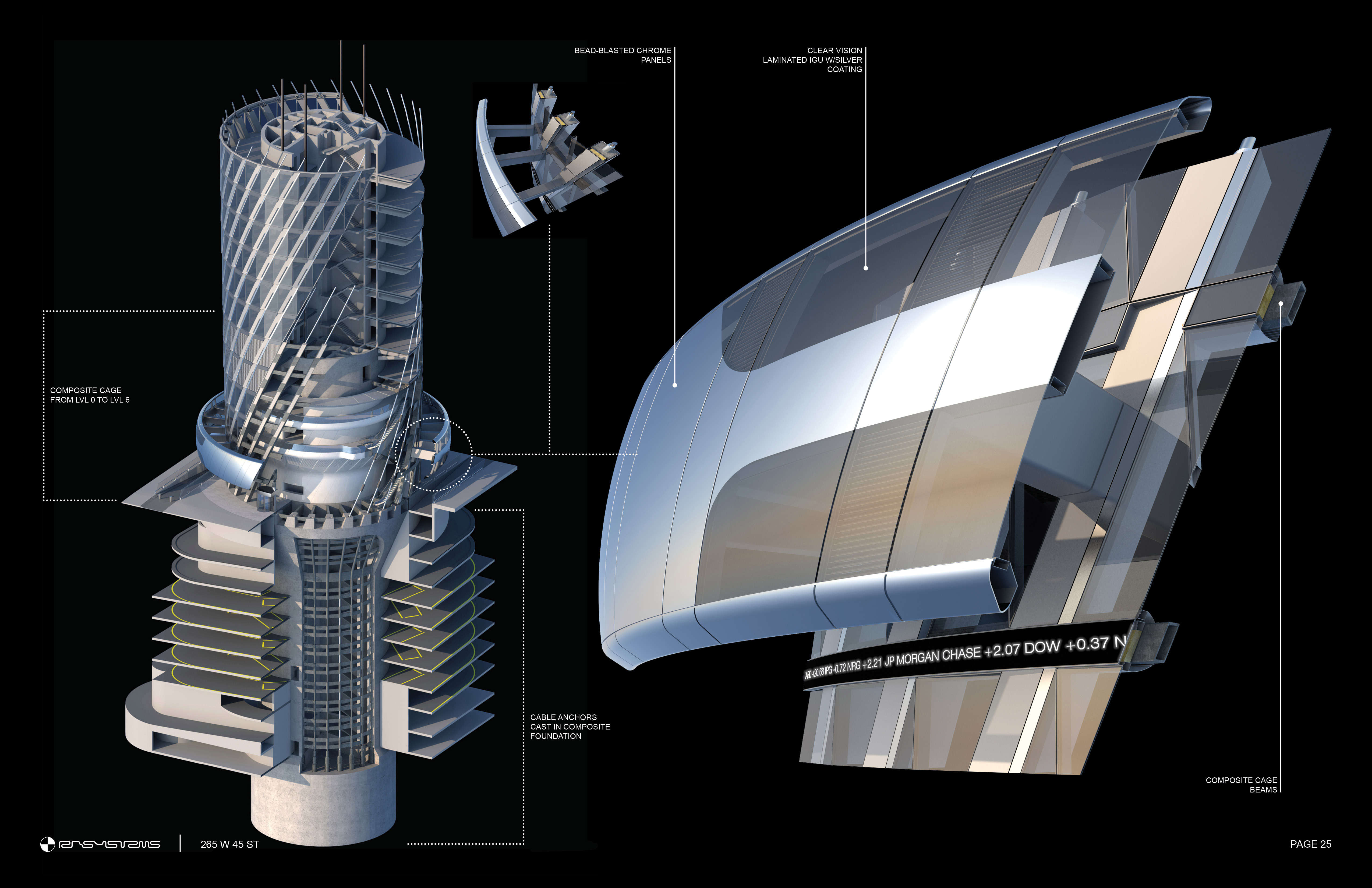 265 W 45th ST Super-Slender Office Tower by RB Systems - 谷德设计网