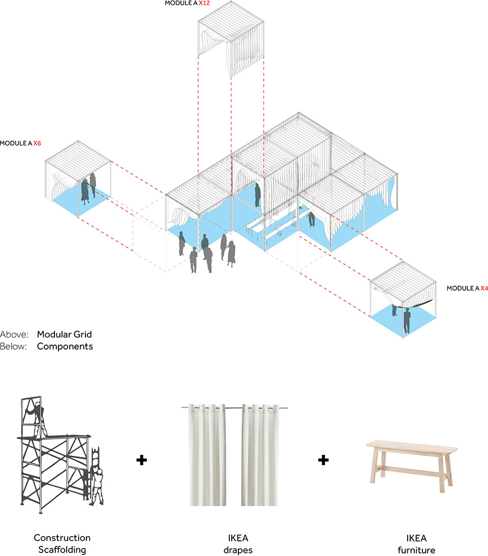 LUMINOUS DRAPES, JACC, KUWAIT CITY by STUDIO TOGGLE - 谷德设计网