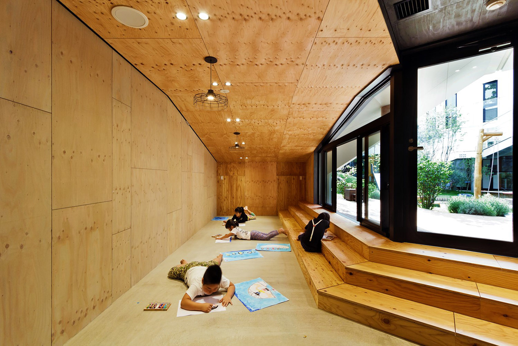 KM Kindergarten and Nursery, Osaka, Japan by HIBINOSEKKEI + Youji no ...