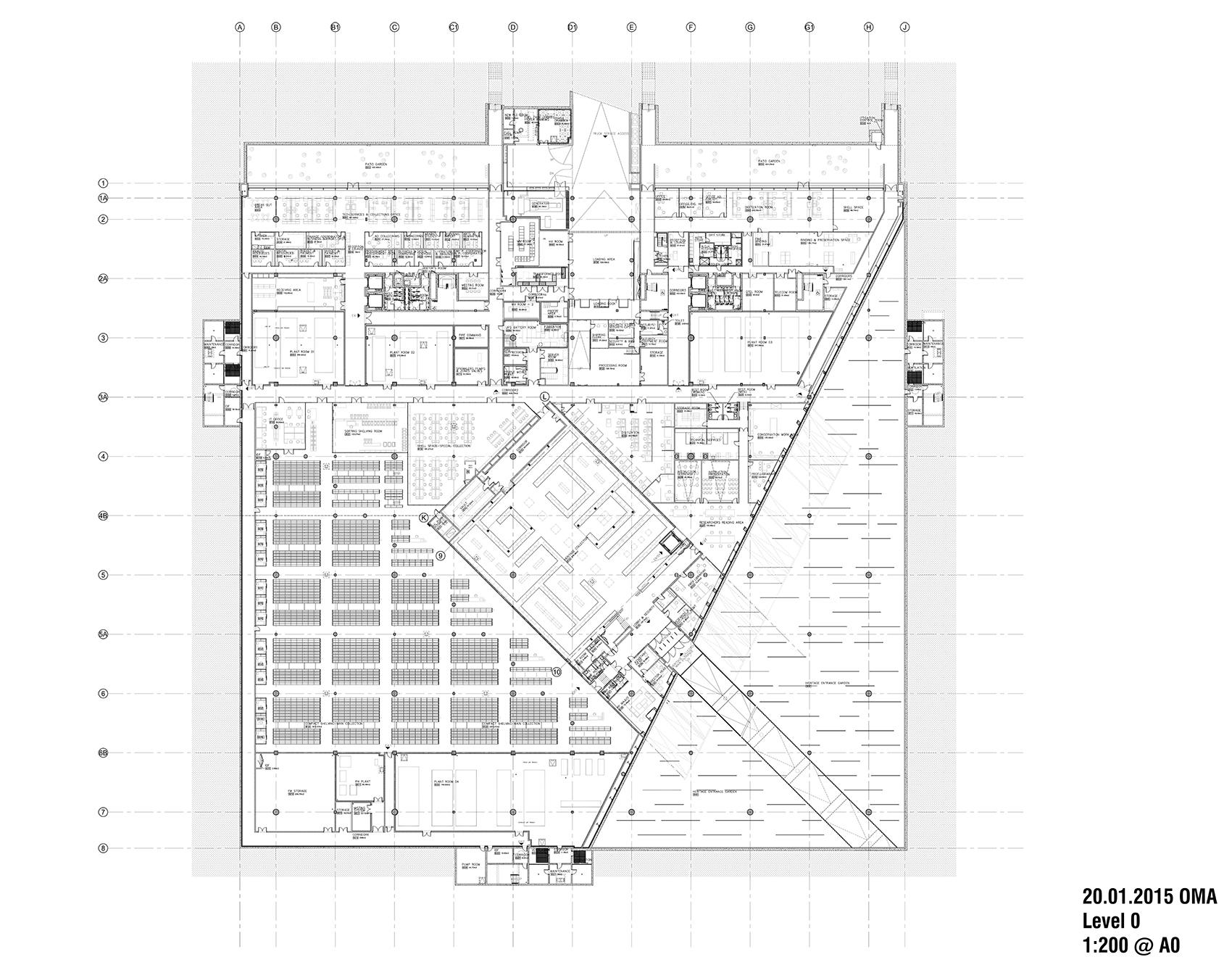 Qatar National Library, Doha by OMA - 谷德设计网