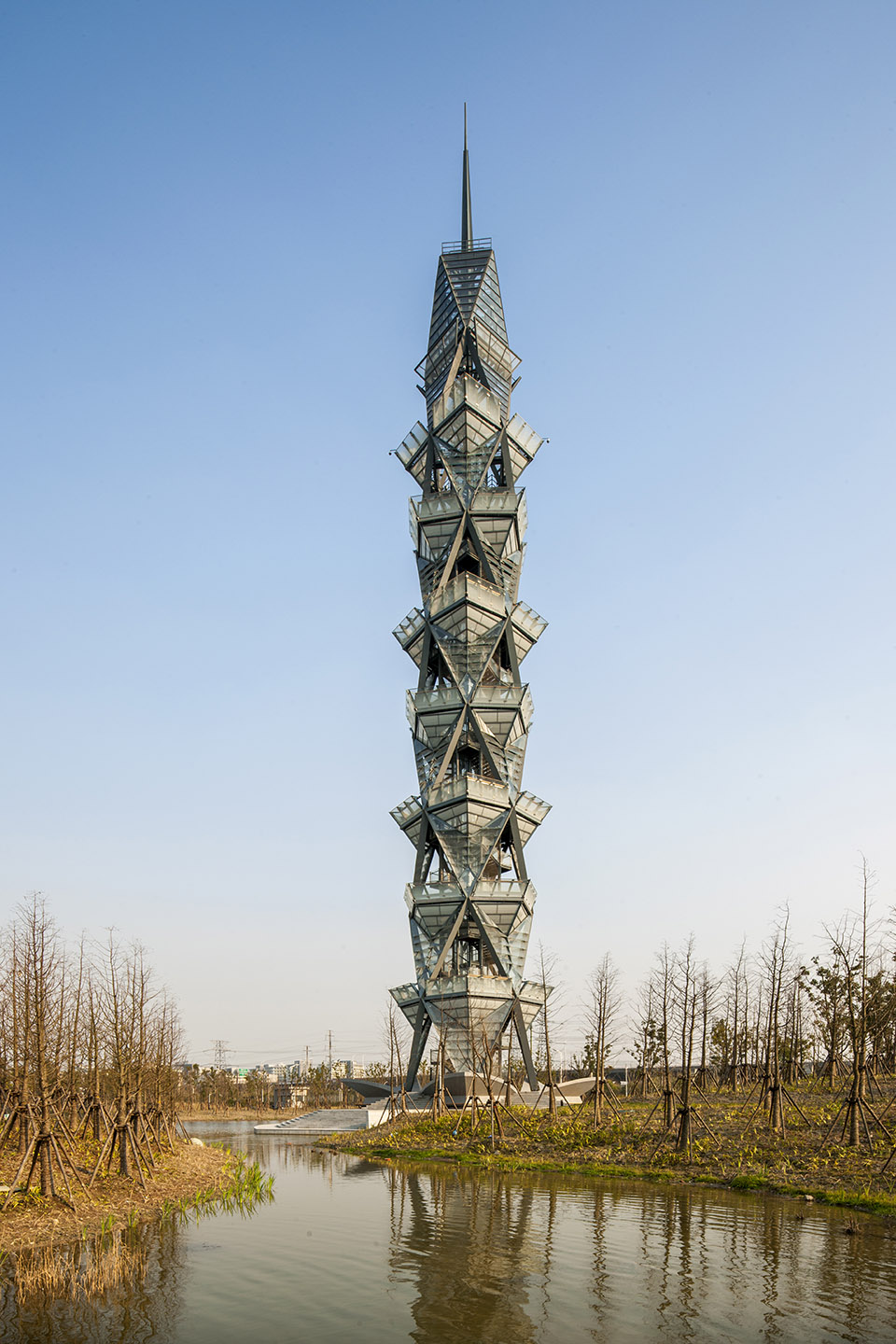 Observation Tower in ShanghaiTech University, China by ECADI - 谷德设计网