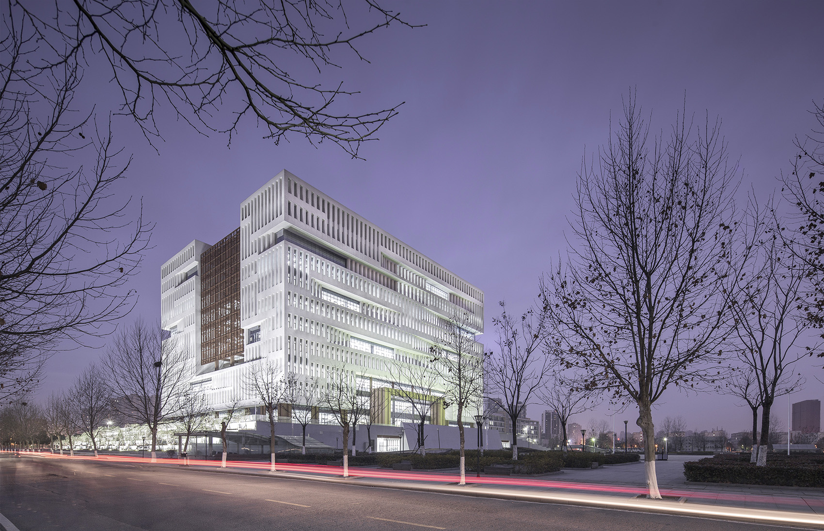 Library of South Lake Campus of Wuhan University of Technology, China ...