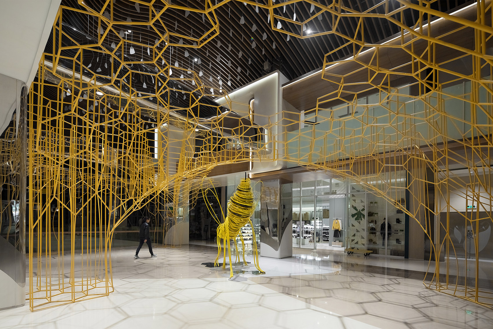 A large art installation of honeycomb in Shenzhen, China by Zhewai Art ...