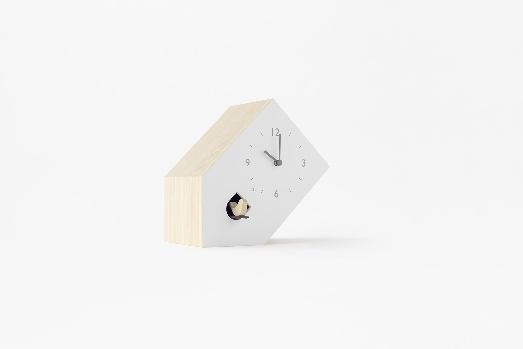 3 different models of cuckoo clocks by nendo - 谷德设计网