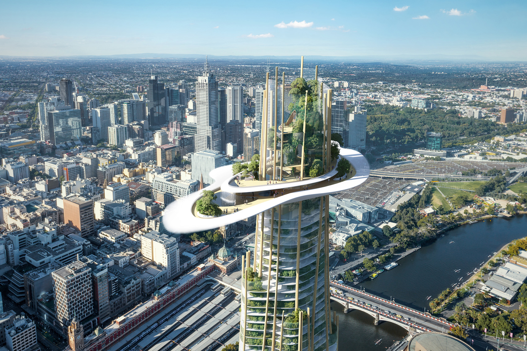 MAD Proposes a New Landmark Building for Melbourne - 谷德设计网