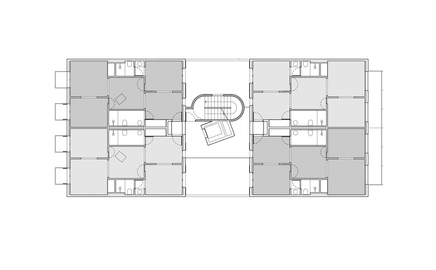 110 Rooms – Housing Block In Barcelona by MAIO - 谷德设计网