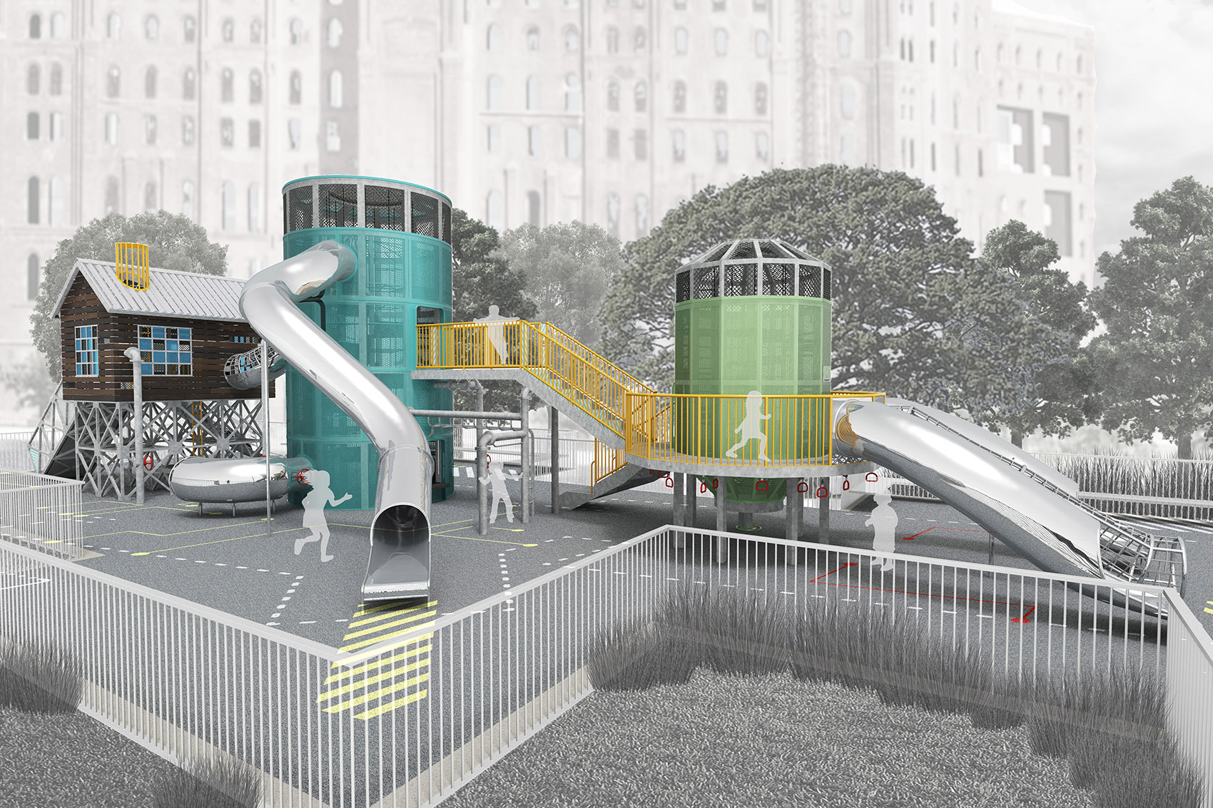 Domino Park Playground by Mark Reigelman II - 谷德设计网