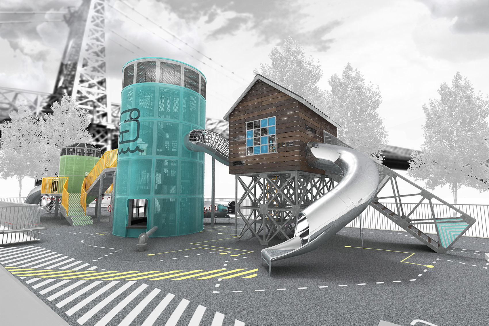 Domino Park Playground by Mark Reigelman II - 谷德设计网