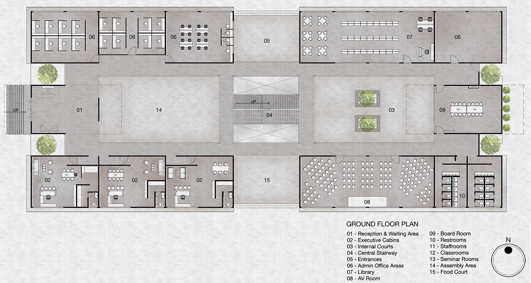 CMRU Admin and Academic Block, India by M9 Design Studio - 谷德设计网