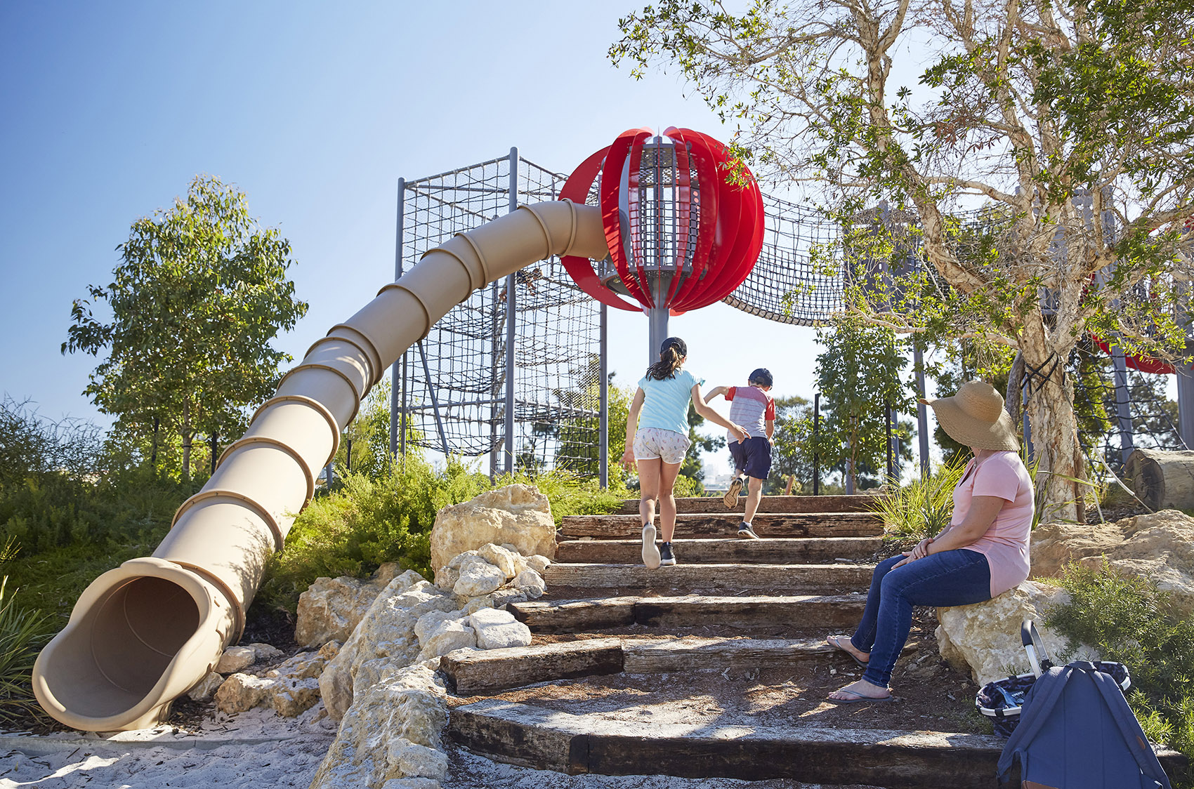 Optus Stadium, Stadium Park and Chevron Parkland, Australia by HASSELL ...