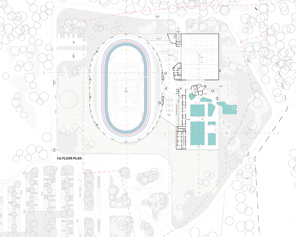 Mondorf-les-Bains Velodrome and Sports Complex, Luxembourg by Mecanoo ...