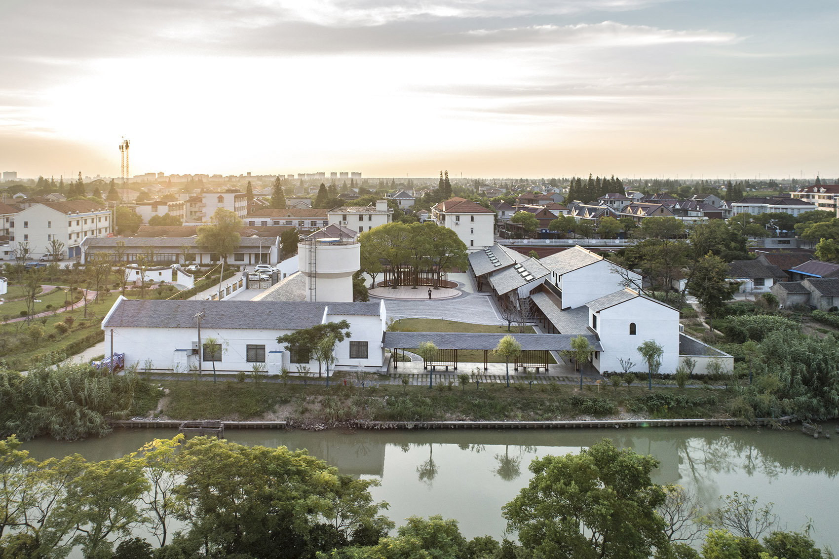 Community Center for cultural activities in Houjia Town, Chongming ...