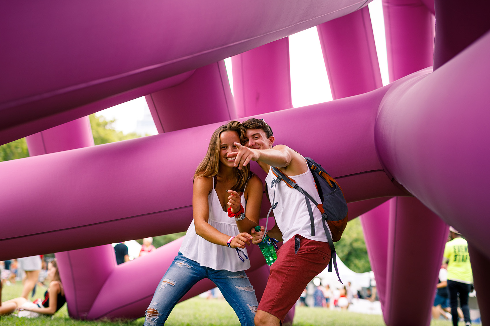 Installation Pyramid Sphere and Pyramid Tube by Cyril Lancelin (town ...