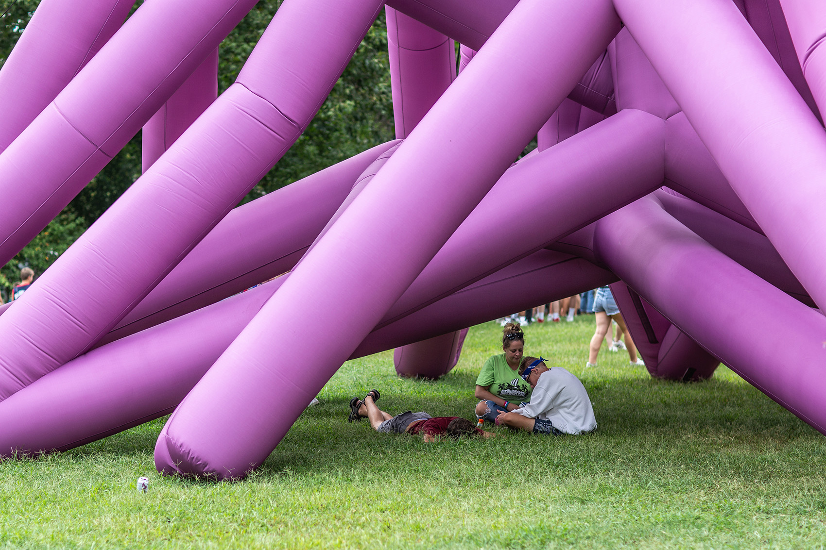 Installation Pyramid Sphere and Pyramid Tube by Cyril Lancelin (town ...