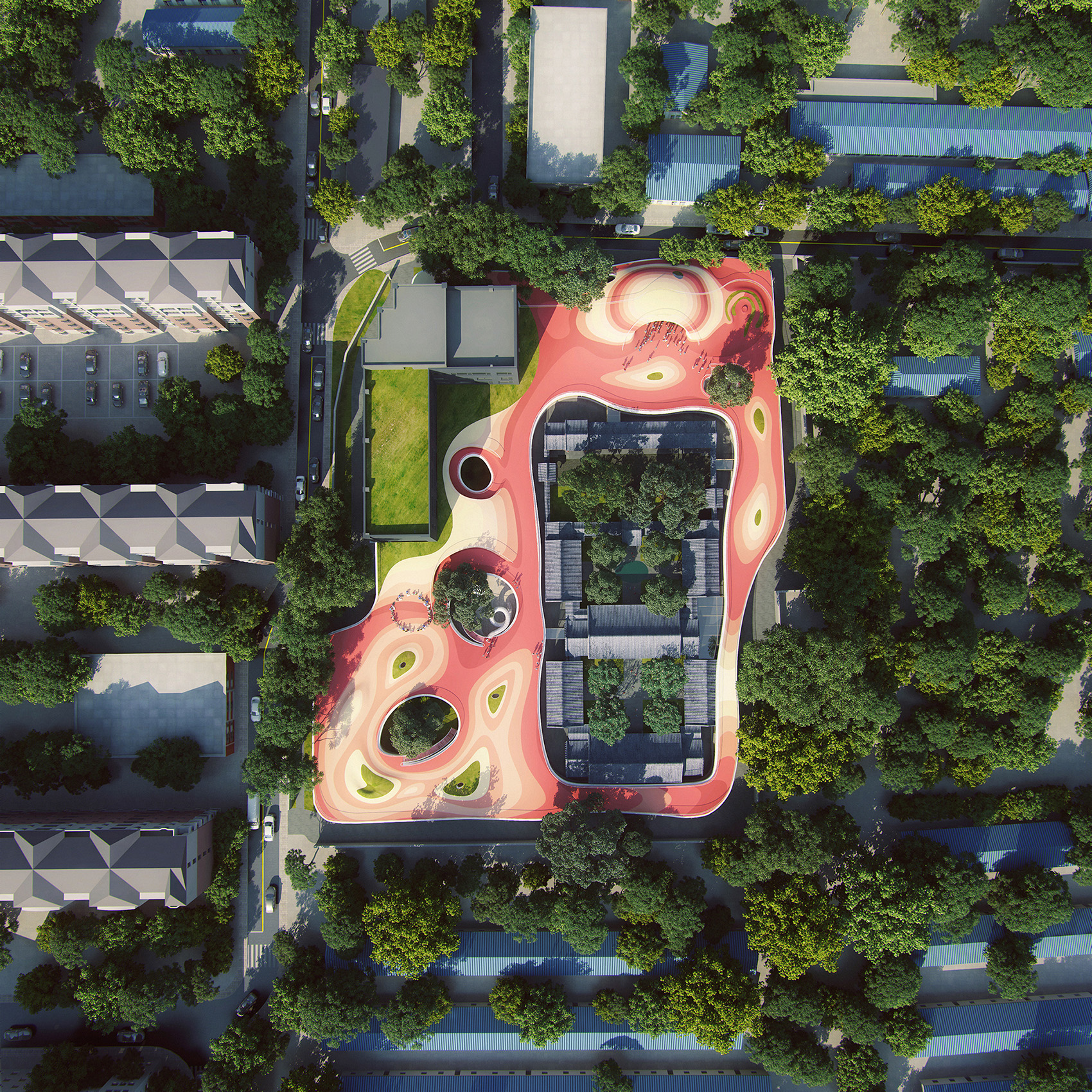 Le Cheng Kindergarten, China by MAD - 谷德设计网
