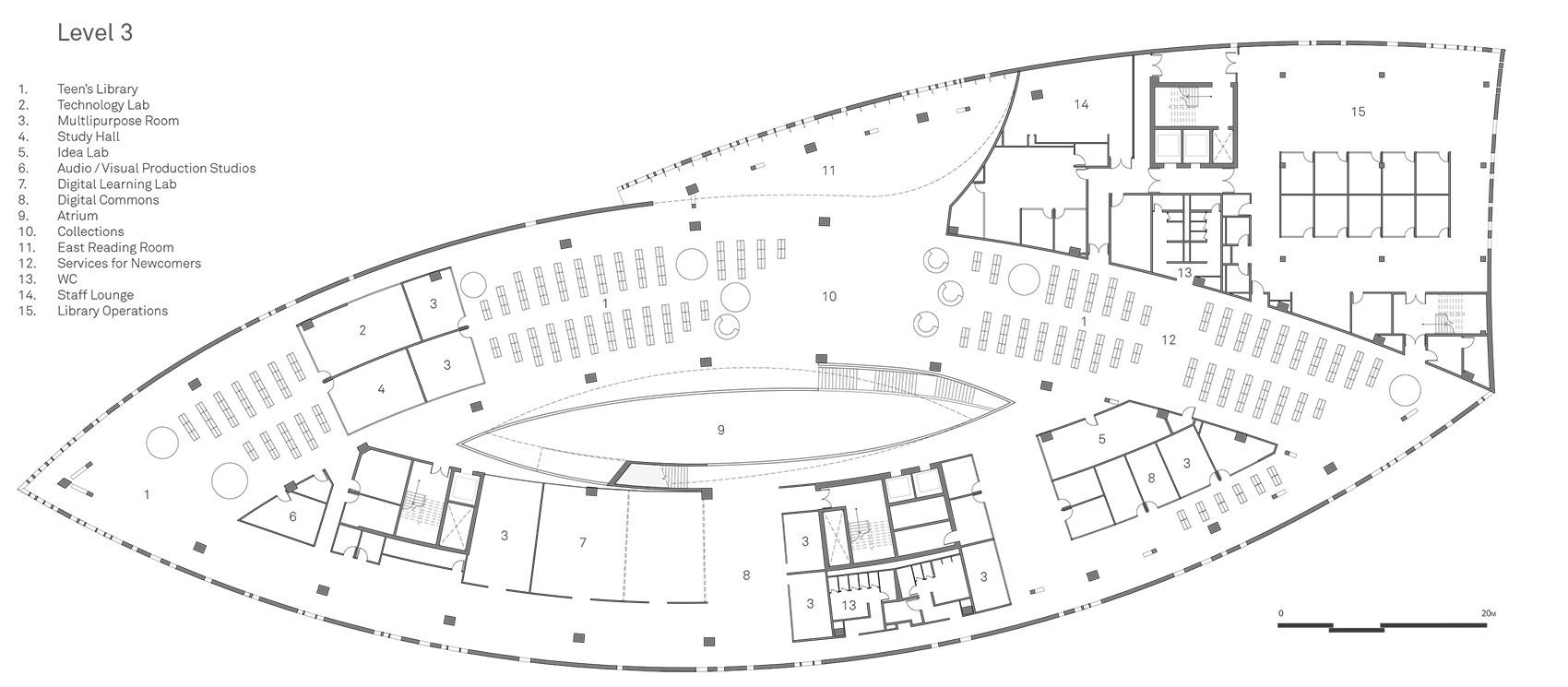 New Central Library of Calgary by Snøhetta - 谷德设计网