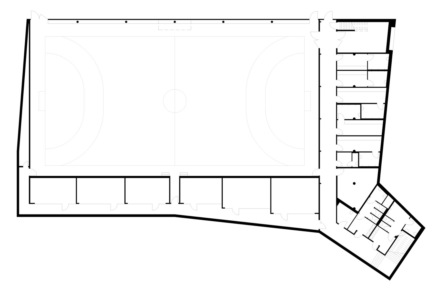 Sports Hall in Kuřim by CUBOID ARCHITEKTI - 谷德设计网