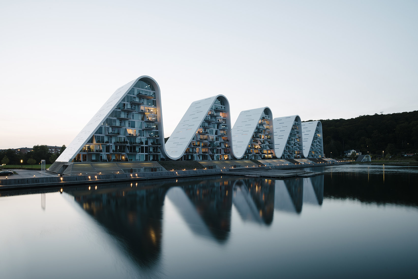 The Wave Apartment by Henning Larsen - 谷德设计网