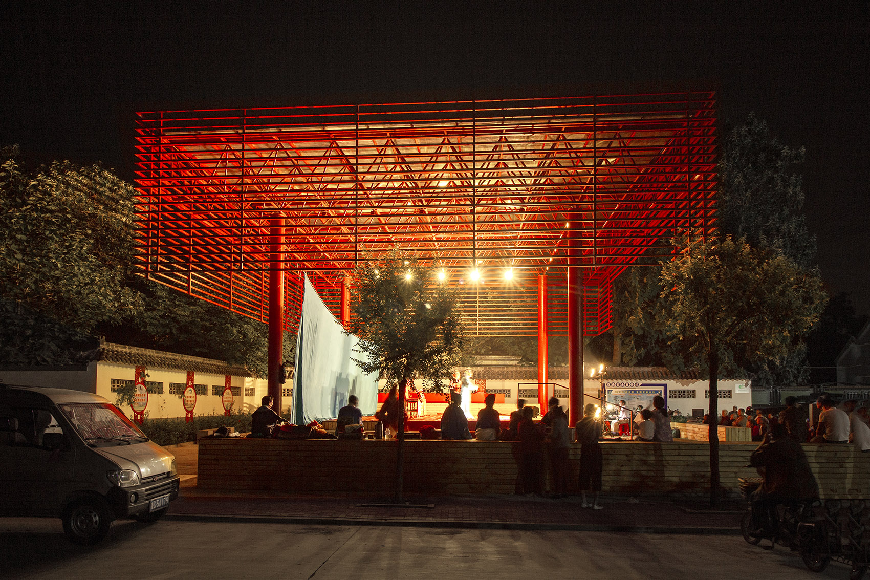 Design of a drama stage for the Beihedong Village in Zibo City ...