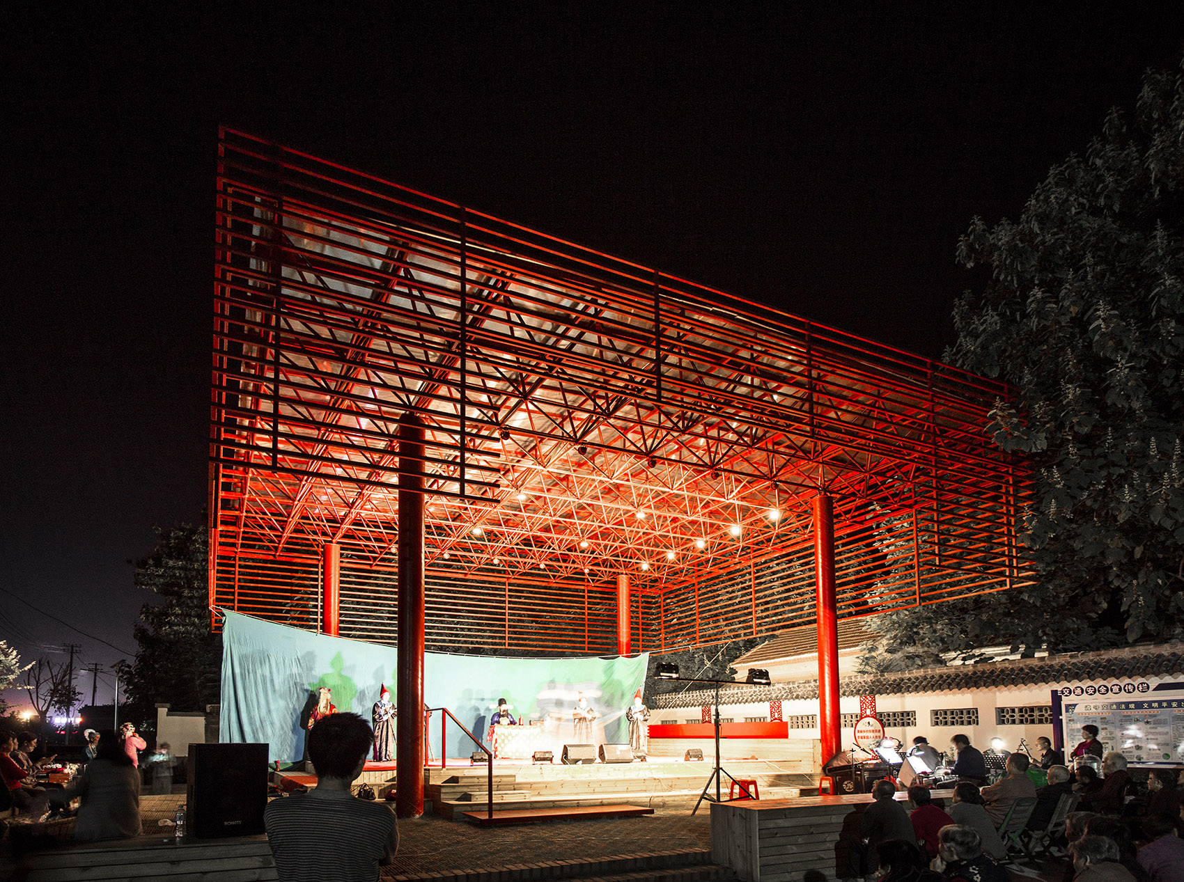 Design of a drama stage for the Beihedong Village in Zibo City ...