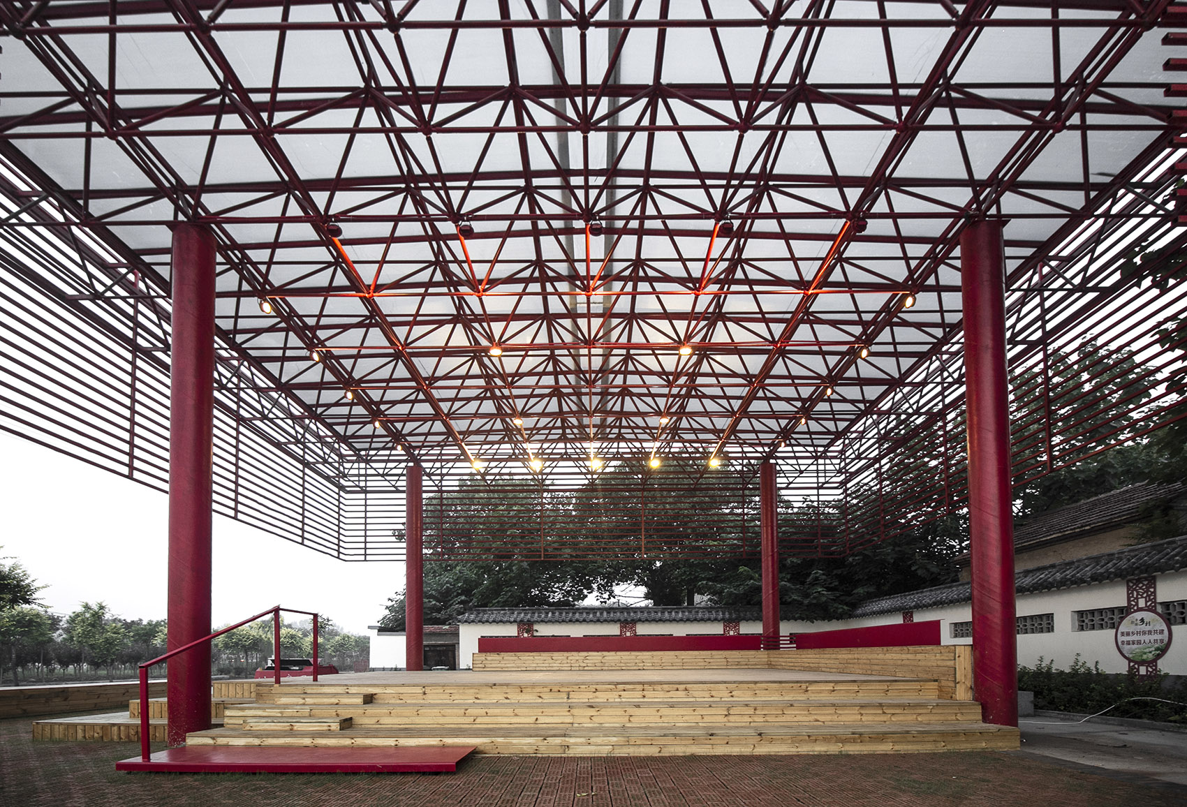 Design of a drama stage for the Beihedong Village in Zibo City ...