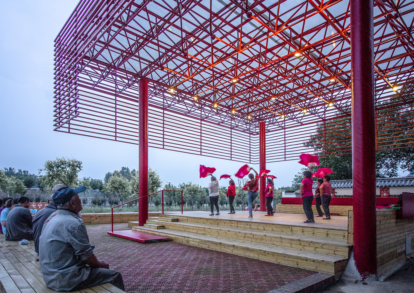 Design of a drama stage for the Beihedong Village in Zibo City ...